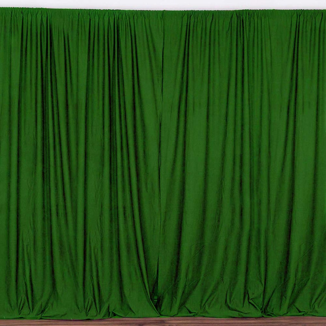 Kelly Green SEAMLESS Backdrop Drape Panel, All Sizes Available in ...