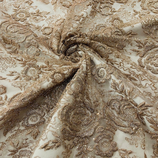 Rose Gold Fabric - Etsy