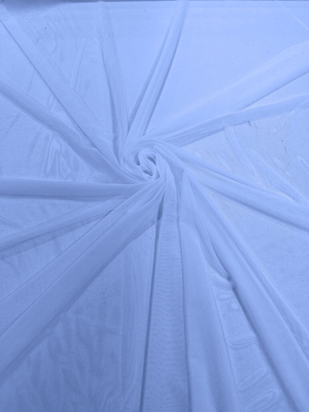 Periwinkle Blue Stretch Power Mesh Fabric: Sheer Spandex, 60" Wide ...