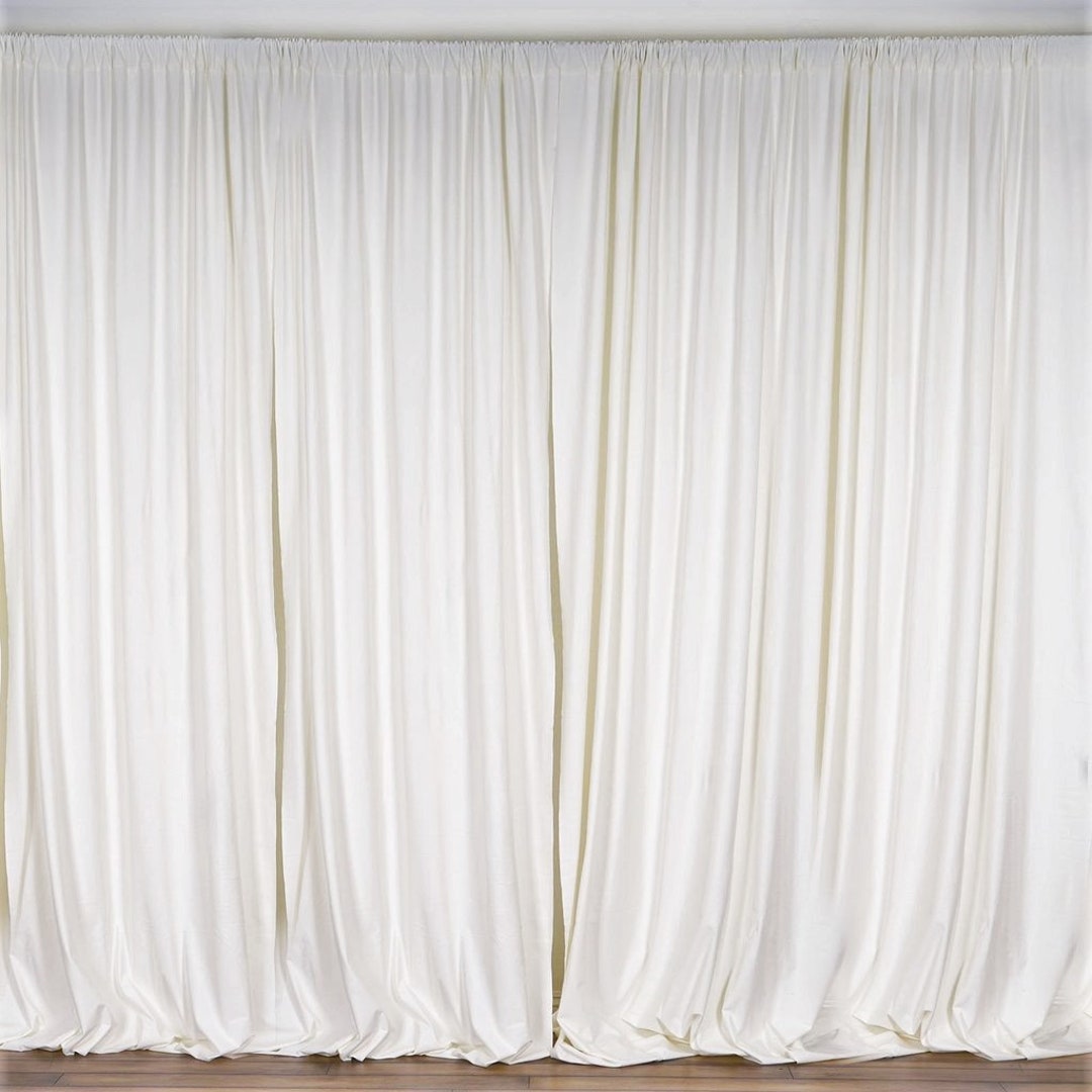 Ivory SEAMLESS Backdrop Drape Panel, All Sizes Available in Polyester ...
