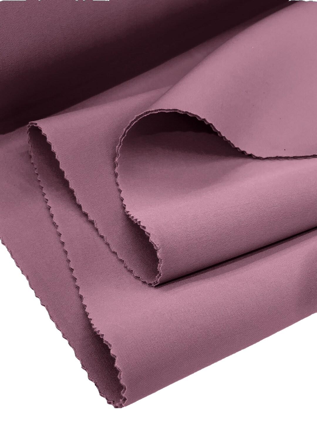 Mauve Neoprene Scuba Super Techno Fabric-2mm Thick-solid Colors ...