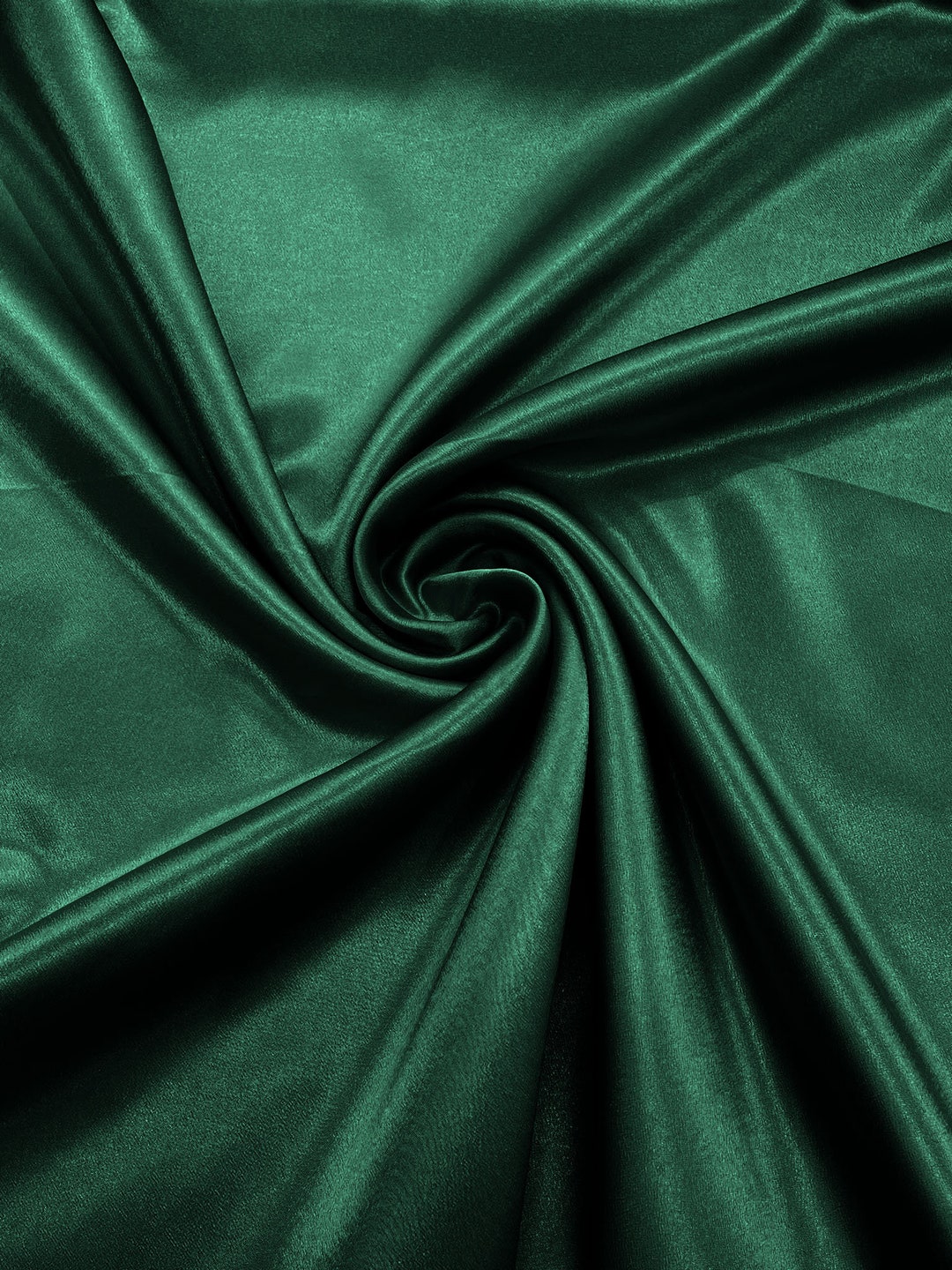 Hunter Green Crepe Back Satin Bridal Fabric Draper/prom/wedding/58 ...