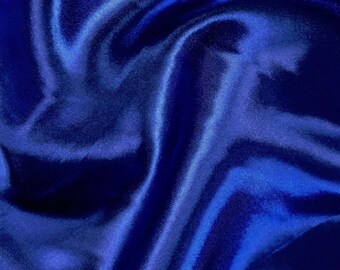 Eliza NAVY BLUE Shiny Heavy Bridal Wedding Satin Fabric by the - Etsy