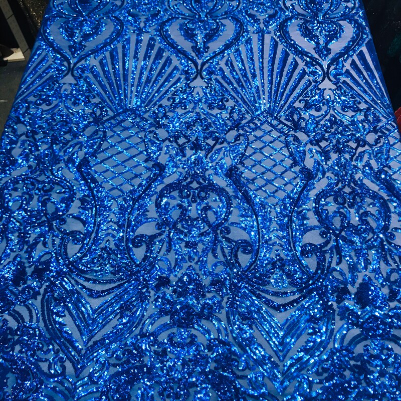 Royal Blue Damask - Etsy