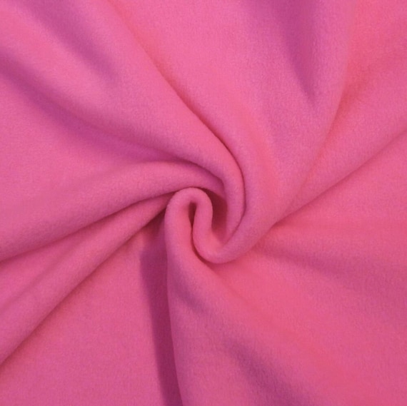 Candy Pink Solid Polar Fleece Fabric Anti-pill 58 Wide - Etsy