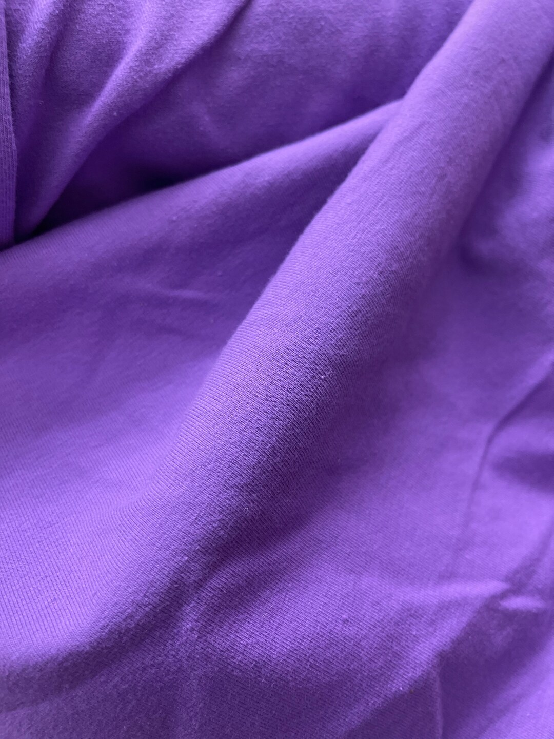 Lavender 58/60" Wide Cotton Jersey Spandex Knit Blend 95% Cotton 5 ...