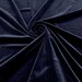 Navy Blue 60" Wide 90% Polyester 10 Percent Spandex Stretch Velvet ...