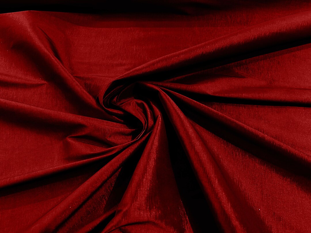 Cranberry 58" Wide Medium Weight Stretch Two Tone Taffeta Fabric ...