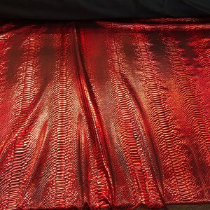 Red Iridescent Snake Skin Print on a 2 Way Stretch Nylon Spandex-skirts ...