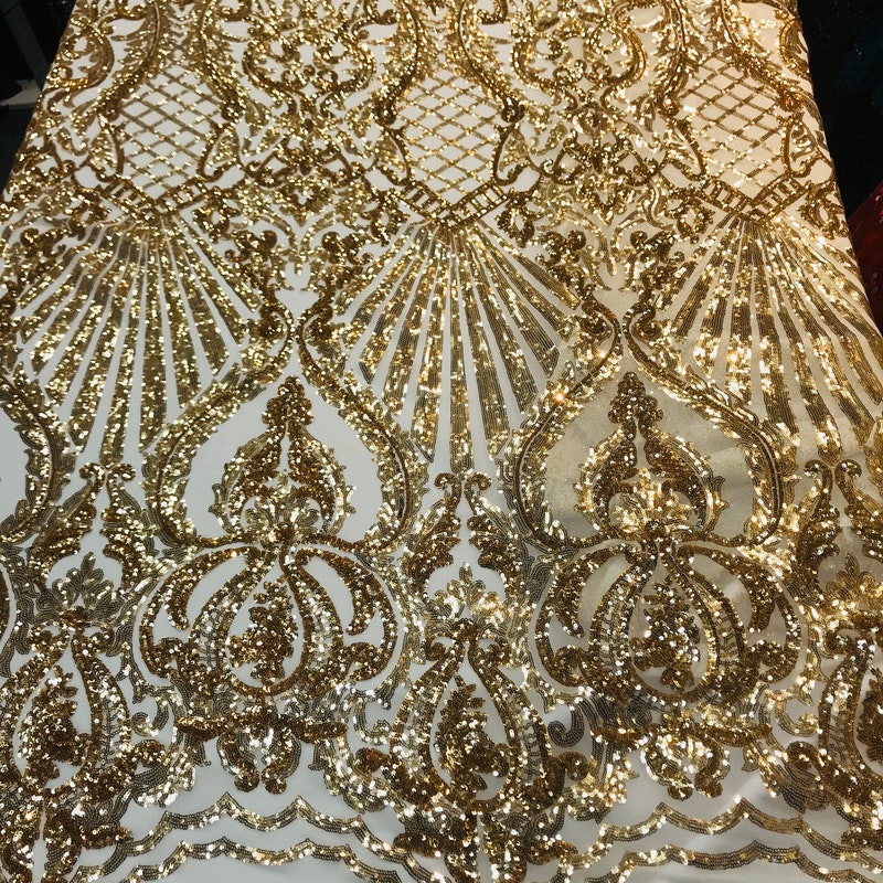Gold Sequin Linens - Etsy