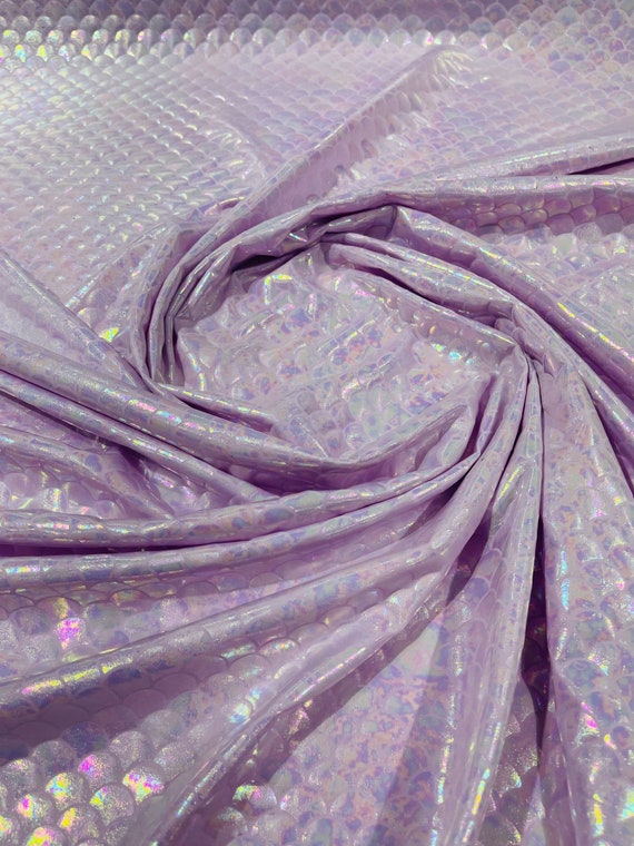 Lilac Illusion Iridescent Mermaid Fish Scales Stretch - Etsy