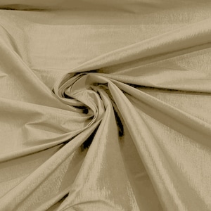 Beige 58" Wide Medium Weight Stretch Two Tone Taffeta Fabric, Stretch ...