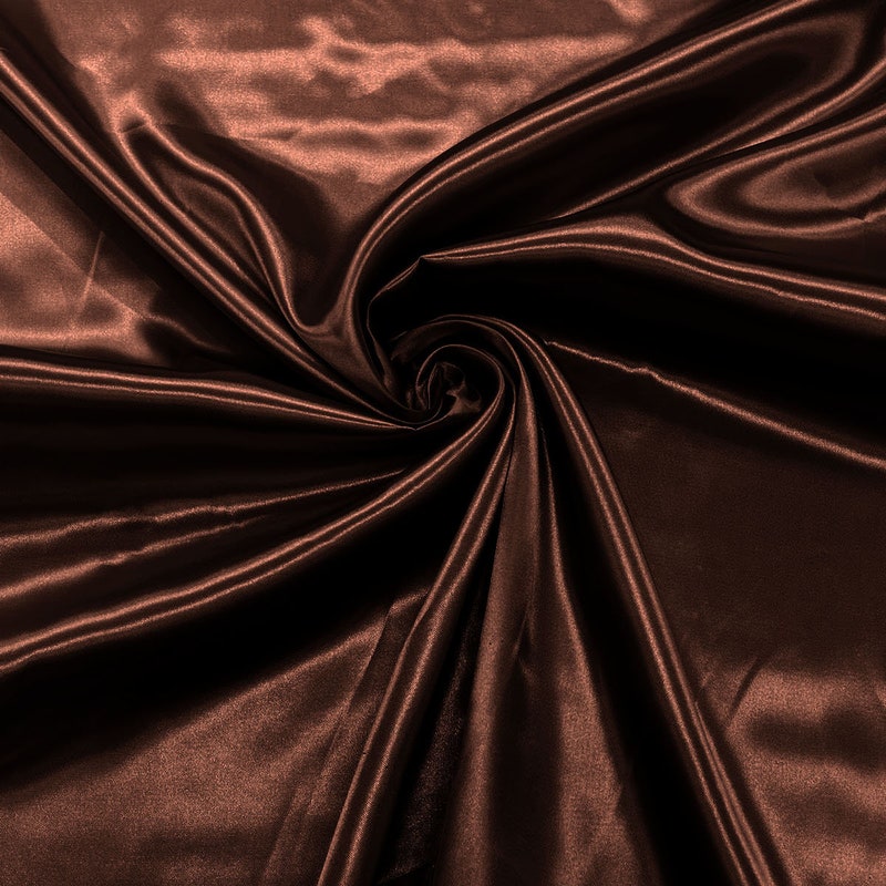 Brown Satin Dress - Etsy