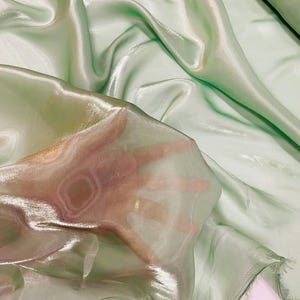 Sage Green Wet Liquid Sheer Chiffon Fabric/58" Wide. - Etsy