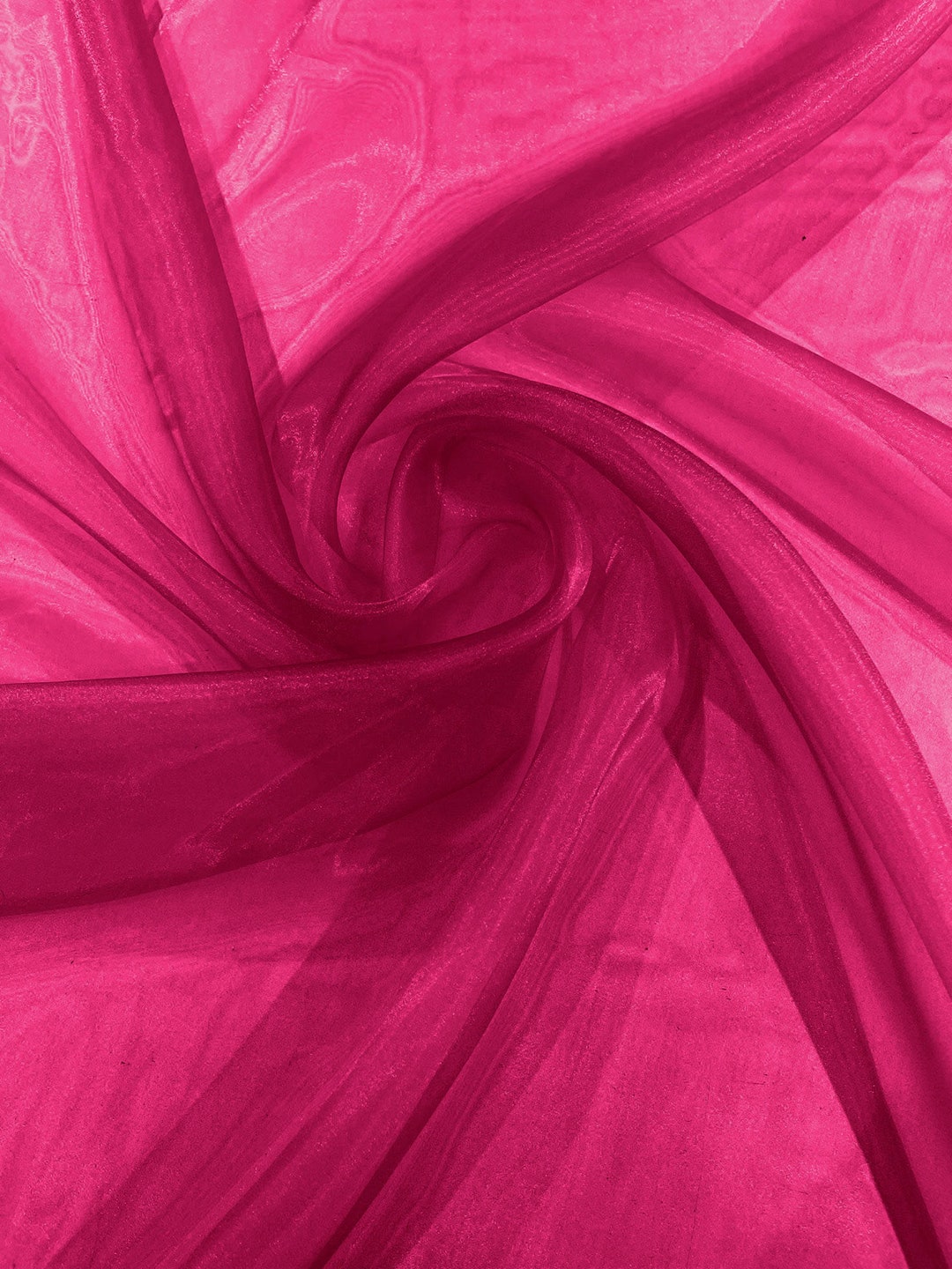 Magenta 58/60" Wide 100% Polyester Soft Light Weight, Sheer, See ...