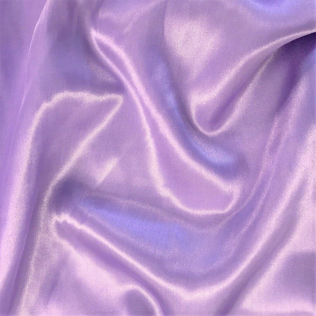 Lavender Heavy Shiny Bridal Satin Fabric for Wedding Dress, 60" Inches ...