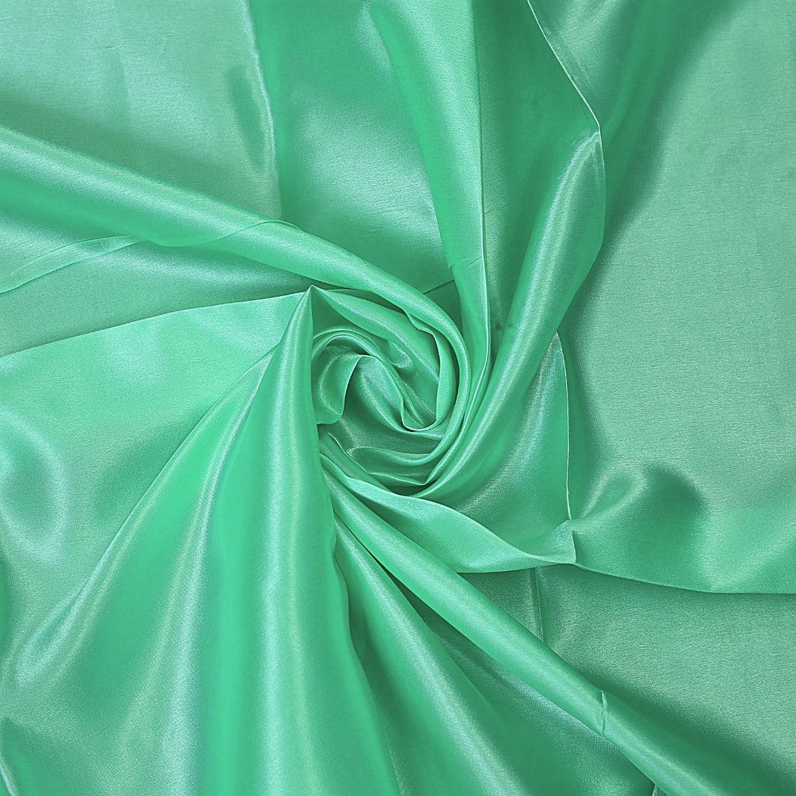Mint Green Charmeuse Bridal Solid Satin Fabric for Wedding - Etsy