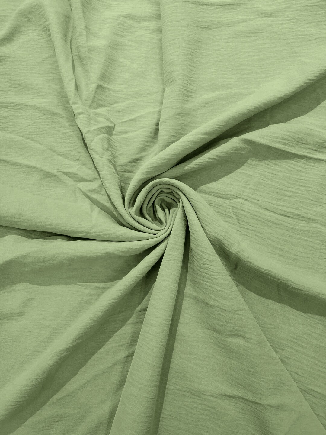 Sage Green Air Flow Polyester Fabric for Dresses, 2 Way Stretch, Tops ...
