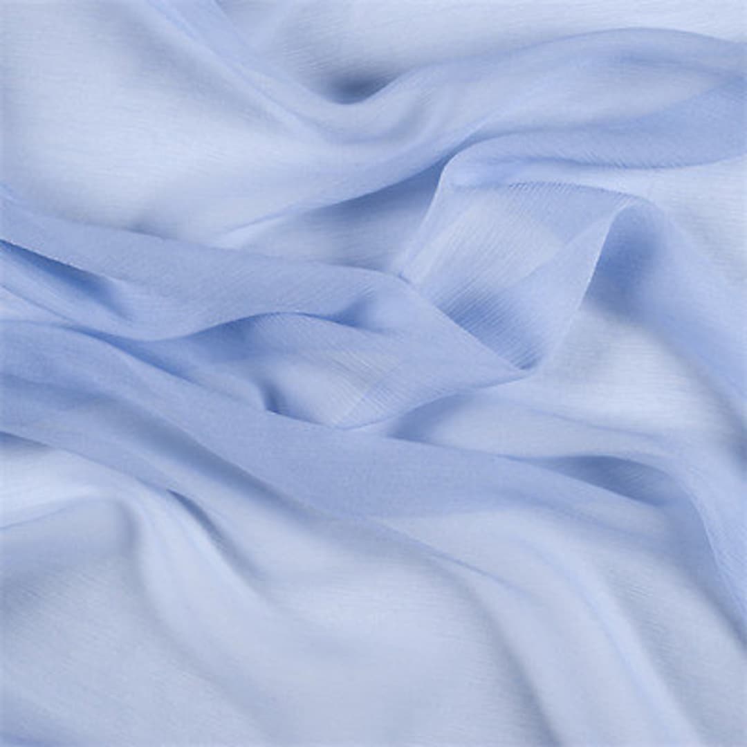 Sky Blue 58/60" Wide 100% Polyester Soft Light Weight, Sheer, See ...
