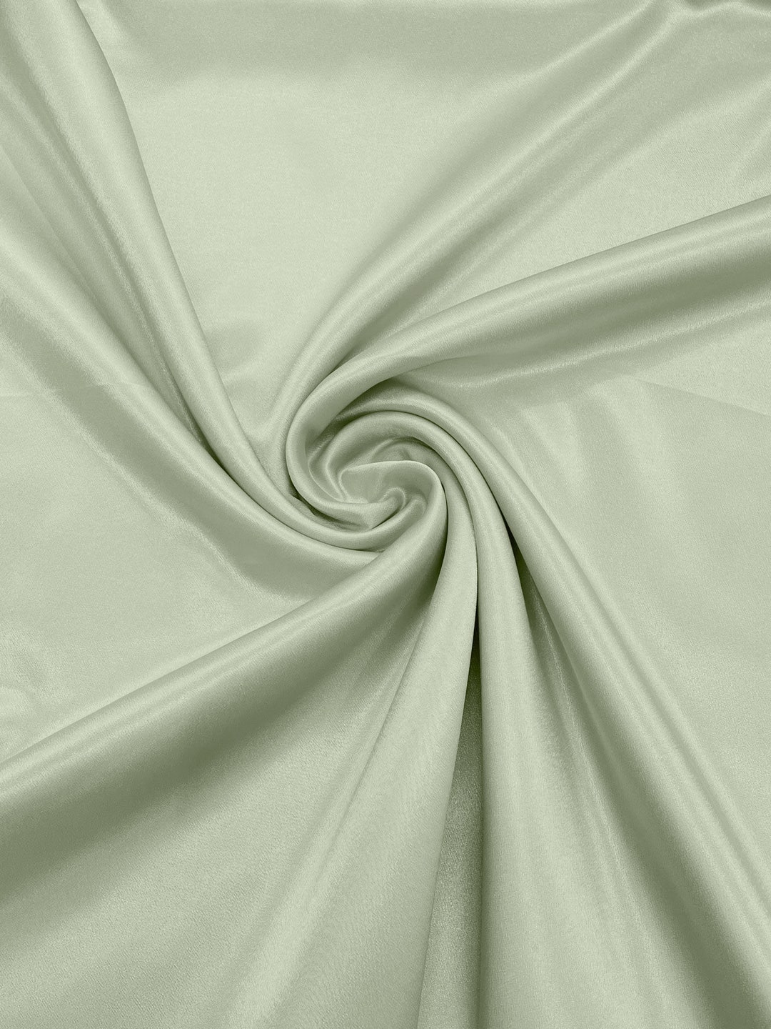 Light Sage Green Crepe Back Satin Bridal Fabric Draper/prom/wedding/58 ...
