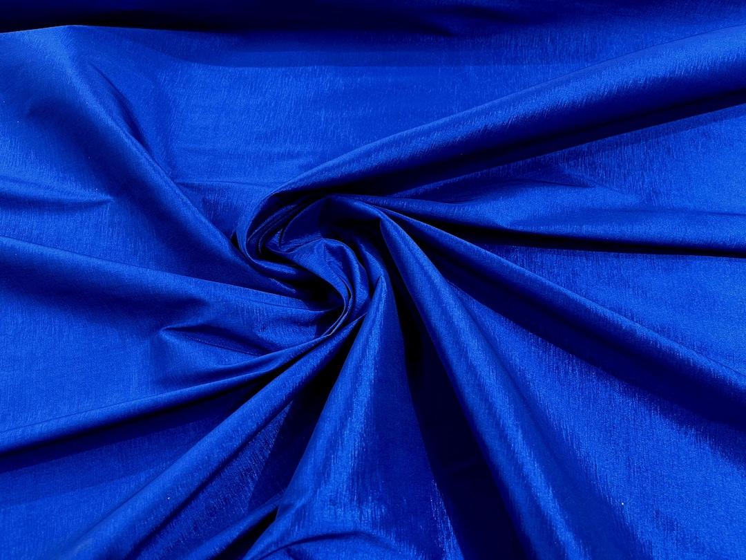 Royal Blue 58" Wide Medium Weight Stretch Two Tone Taffeta Fabric ...