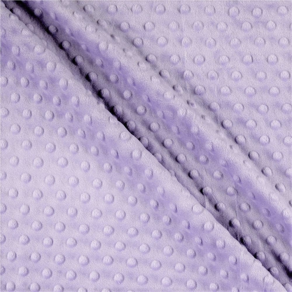 Lavender 58 Wide 100% Polyester Minky Dimple Dot Soft Cuddle Fabric SEW ...