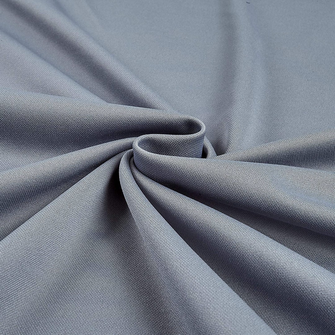 Gray 59/60" Wide 100% Polyester Wrinkle Free Stretch Double Knit Scuba ...