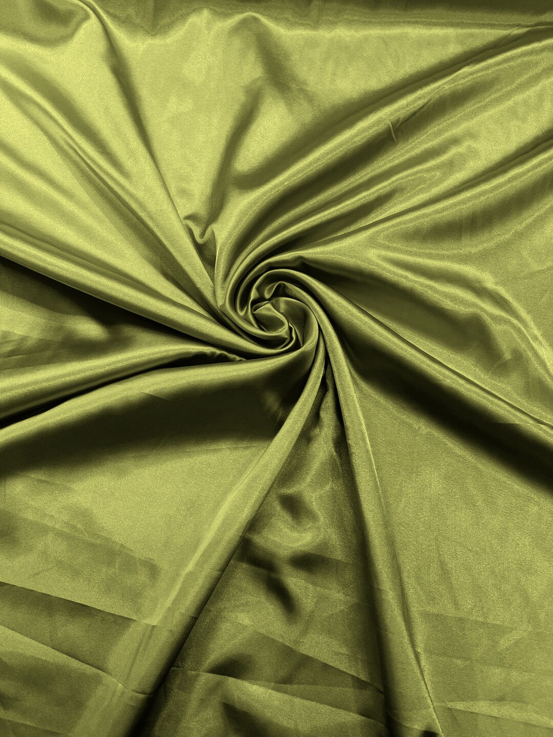Sage Green Light Weight Silky Stretch Charmeuse Satin Fabric/60" Wide ...