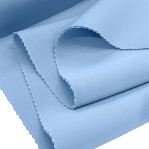 Light Blue Neoprene Scuba Fabric 2mm Thick | Stretch Polyester Spandex ...