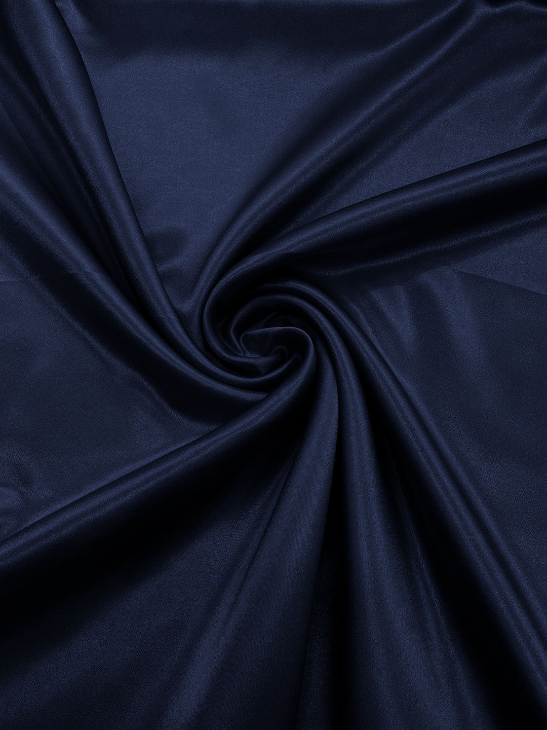 Navy Blue Crepe Back Satin Bridal Fabric Draper/prom/wedding/58" Inches ...