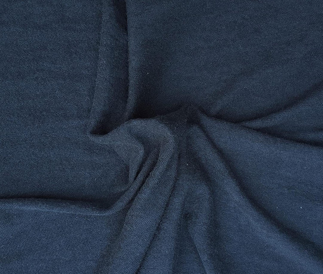 Navy Blue 58/60 Wide 95% Cotton 5 Percent Spandex - Etsy