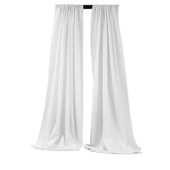 White 2 Panels Backdrop Drape All Sizes Available in | Etsy