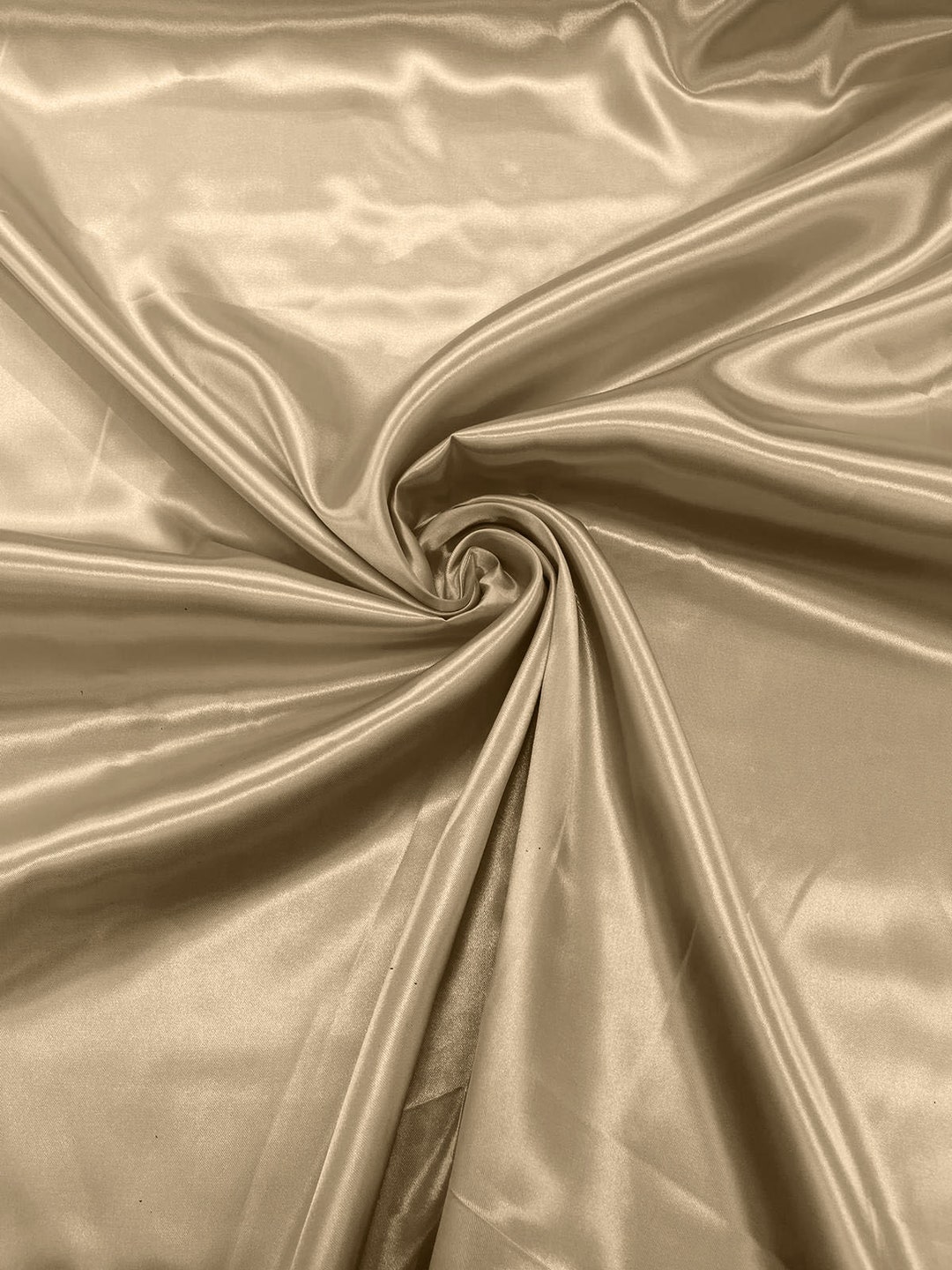 Champagne Shiny Charmeuse Satin Fabric for Wedding Dress/crafts ...