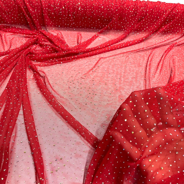 Rhinestone Mesh - Etsy