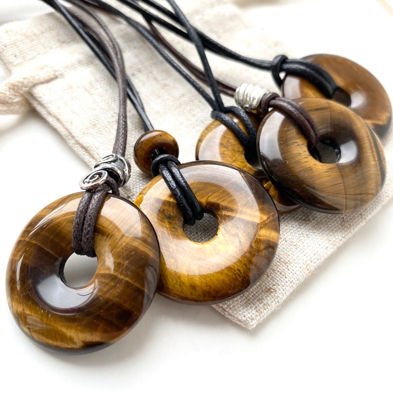 Tiger Eye Pendant Cord - Etsy UK