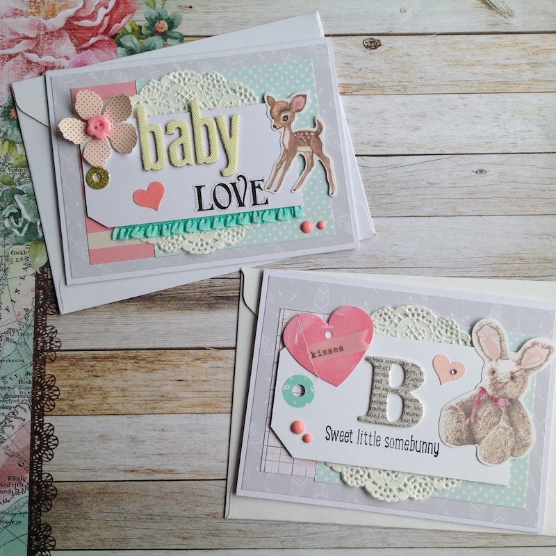 Handmade Baby Card - Etsy