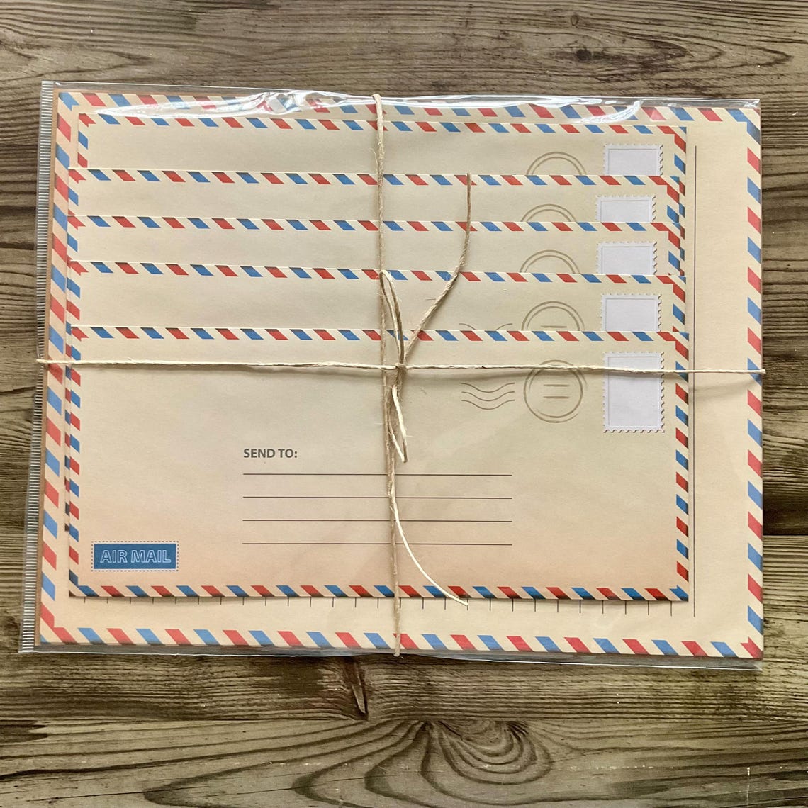 Air Mail Writing Set, Stationary Set, Large Letter Set, Airmail ...