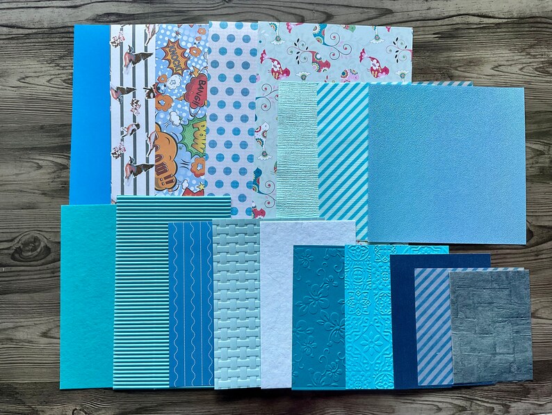 Mixed Paper Pack Variety Pack Coloured Paper Pack Handmade - Etsy