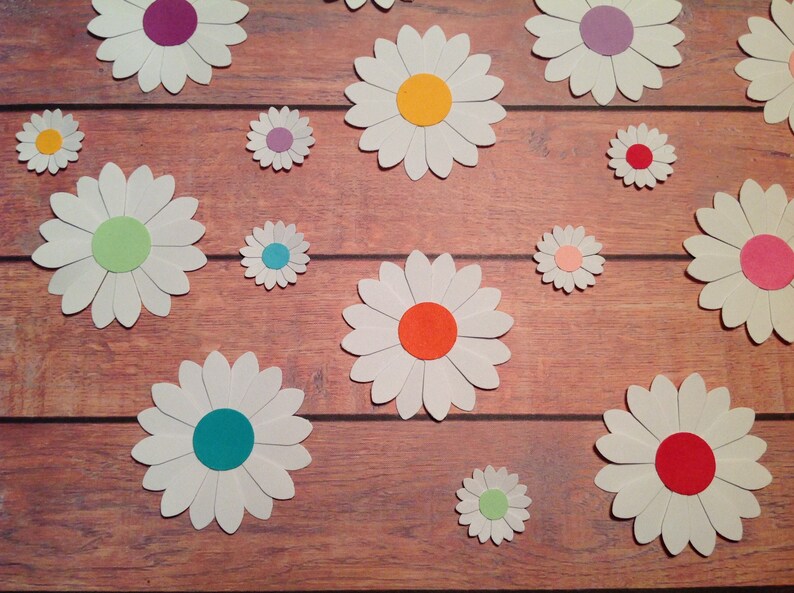 20 Daisy Die Cuts 2 Sizes Daisy Die Cuts Papercrafting | Etsy