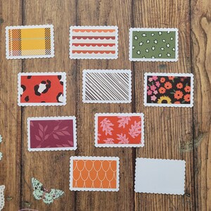 Faux Postage Stamps, Postage Stamp Die Cuts, 10 Die Cuts, Paper Die ...