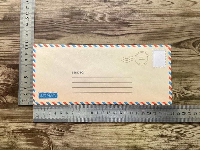 Air Mail Writing Set, Stationary Set, Large Letter Set, Airmail ...