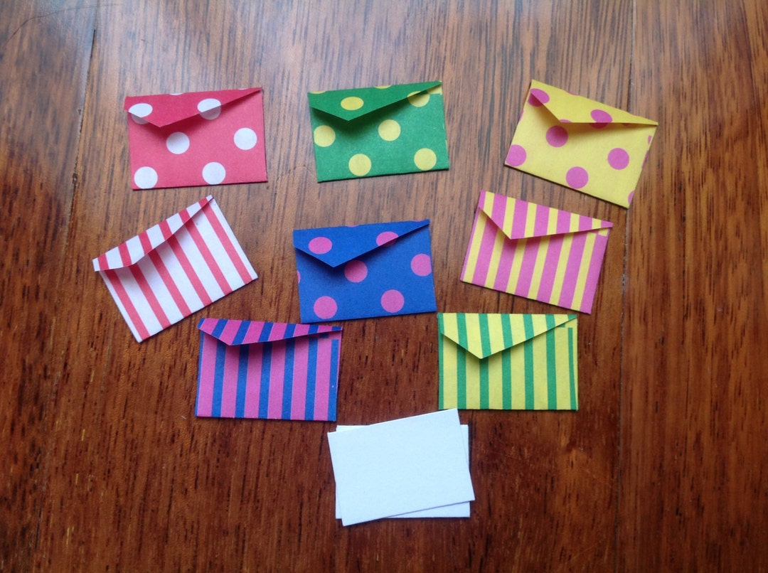 Tiny Cards, Mini Cards and Envelope Set, Fairy Notes, Tiny Stationery ...