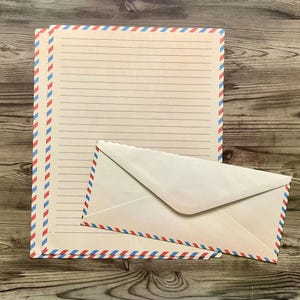 Air Mail Writing Set, Stationary Set, Large Letter Set, Airmail ...