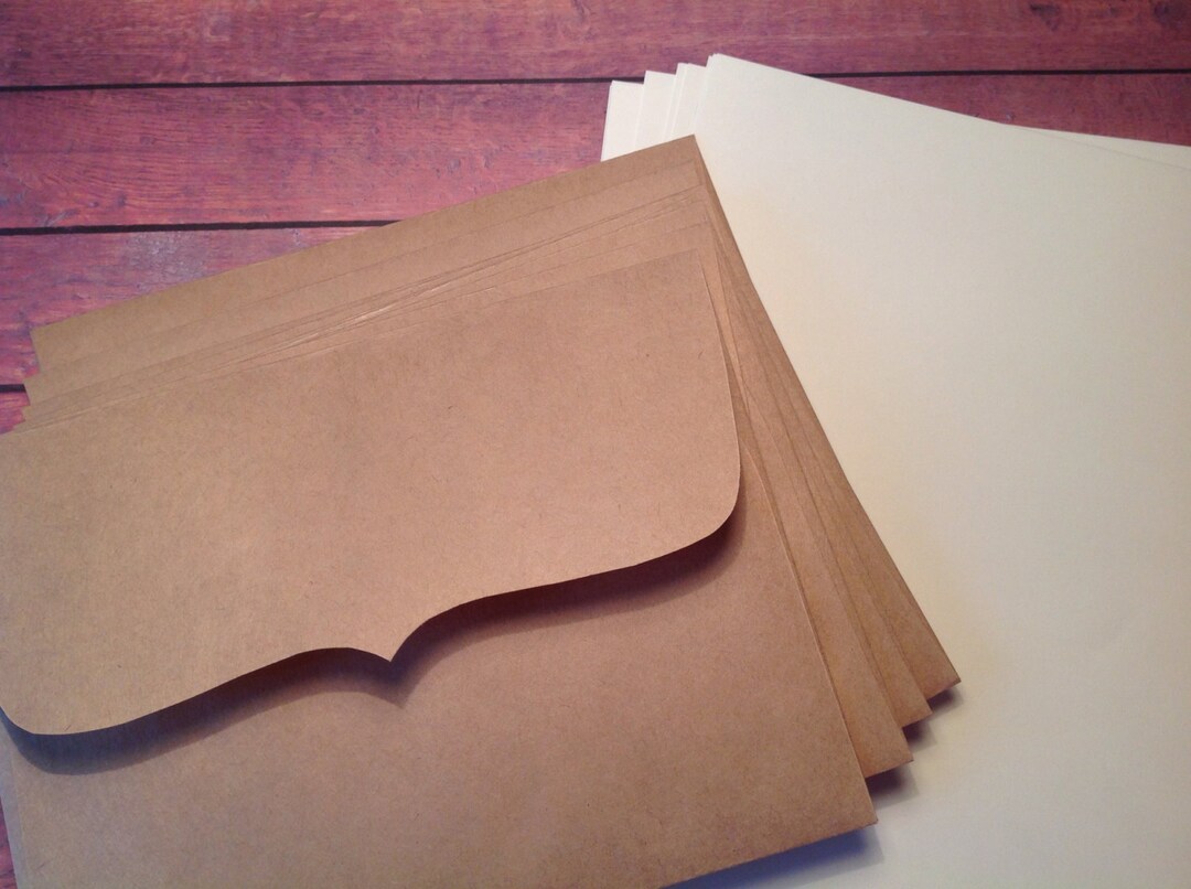 Writing Set, Stationery Set, Rustic Writing Set, Stationary Set, Kraft ...