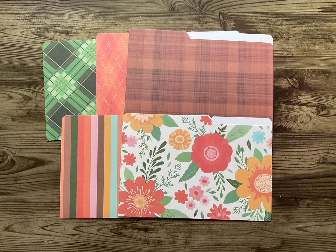 Handmade, Mini File Folders,scrapbooking,ephemera Organizer, Planner ...