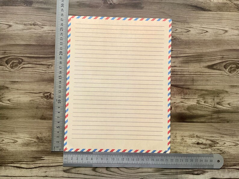 Air Mail Writing Set, Stationary Set, Large Letter Set, Airmail ...