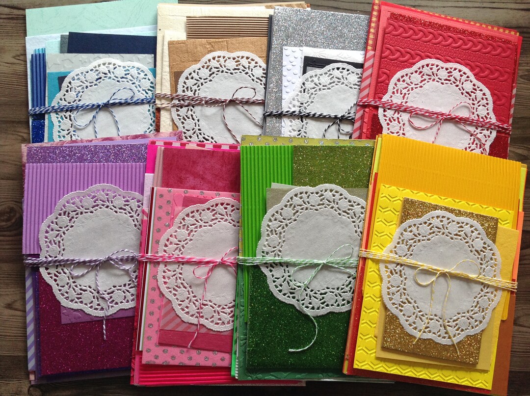 Mixed Paper Pack, Variety Pack, Coloured Paper Pack, Handmade Papers ...