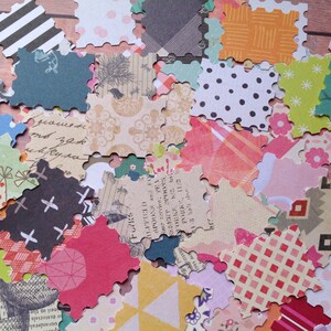 40 Faux Postage Stamps, Postage Stamp Die Cuts, 40 Die Cuts, Paper Die ...