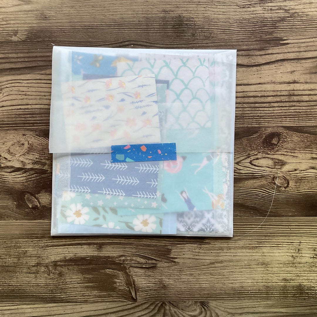 Scrapbook Paper Pack, Blue Papers, 30 Assorted Papers, Destash, Mixed ...