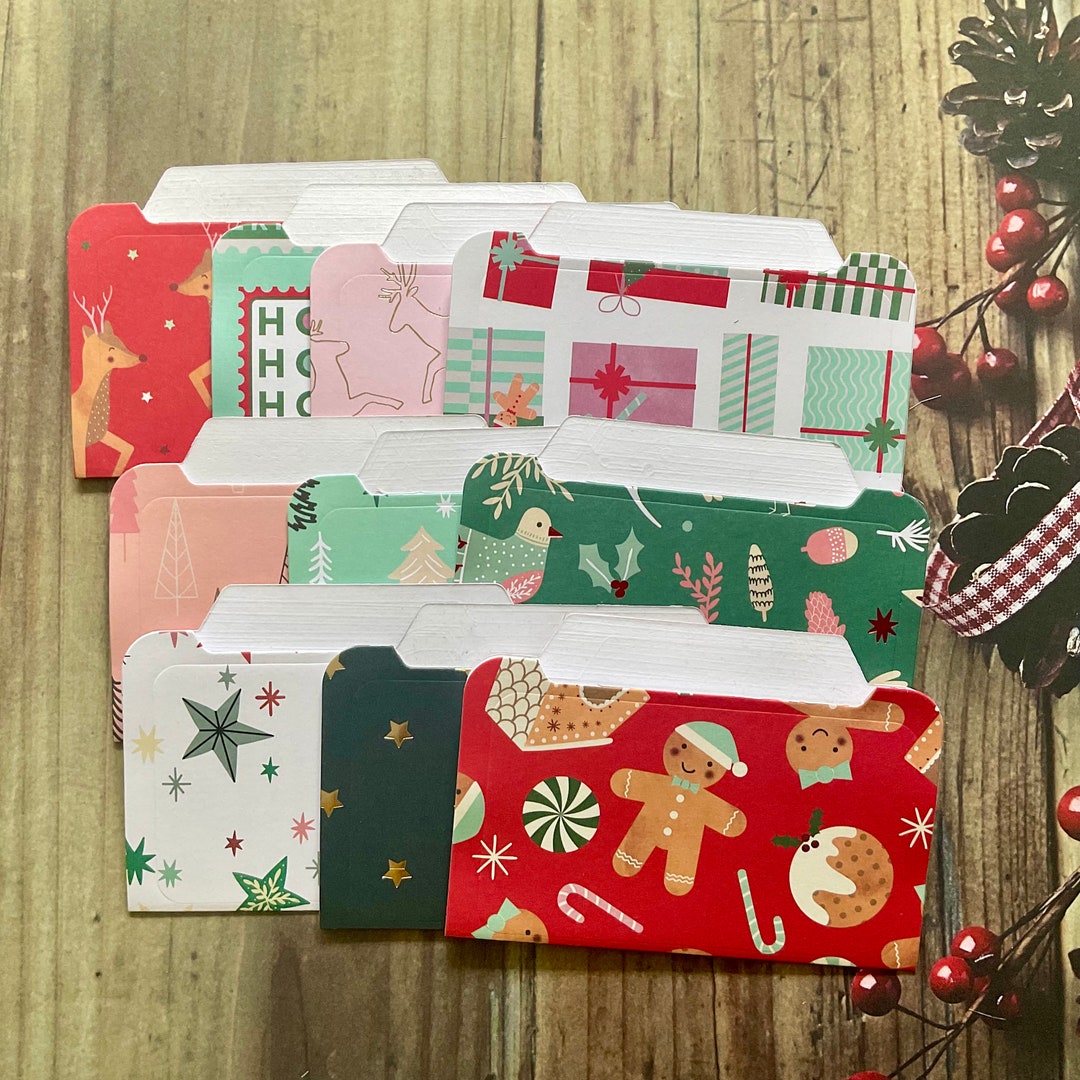 Christmas in July, Mini File Folders,scrapbooking,christmas File Folder ...